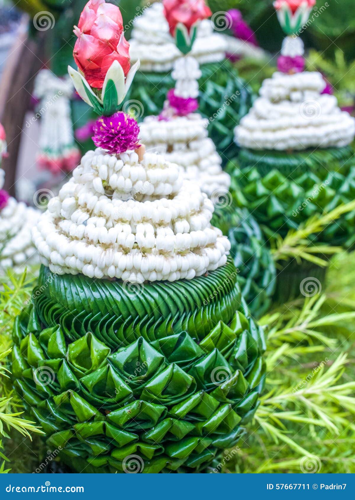 Handicraft from Banana Leaf Stock Image - Image of leaf, handicraft ...