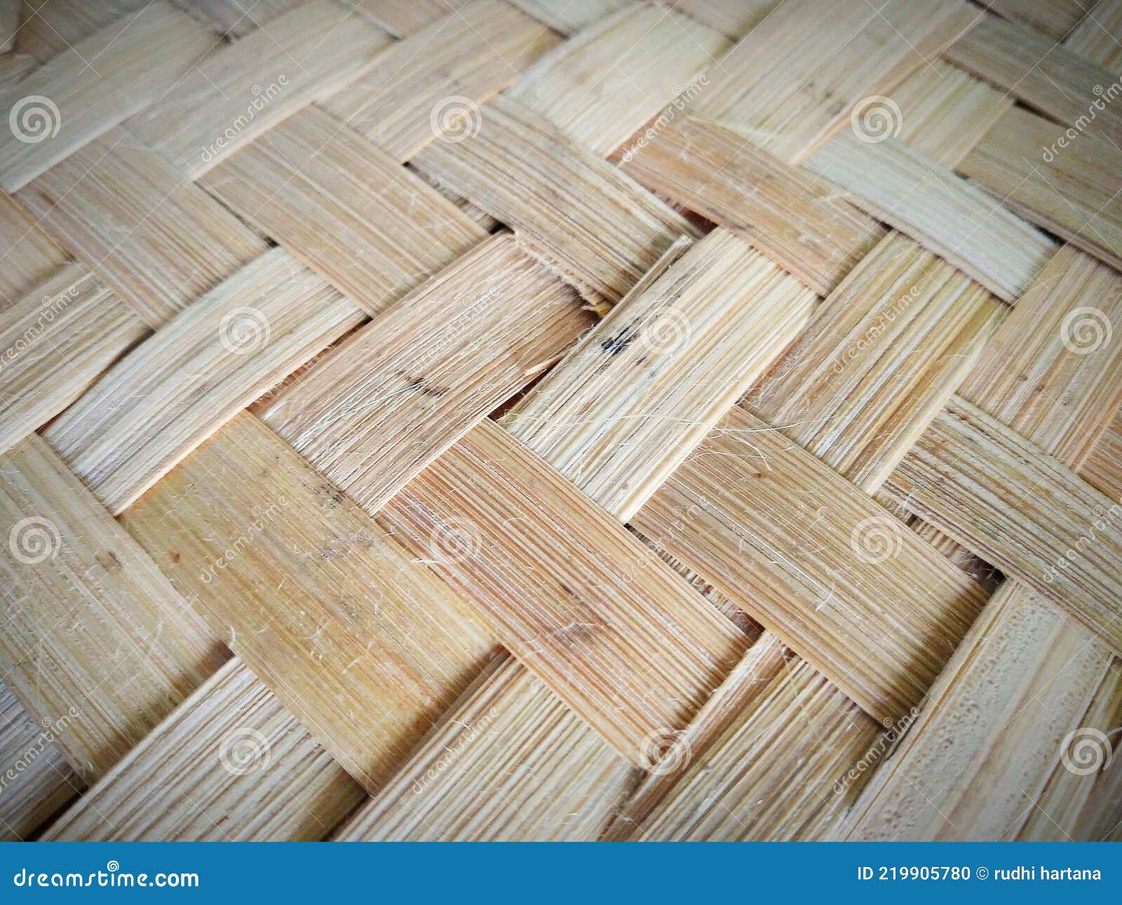 Handicraft Plait from Bamboo Stock Photo - Image of hardwood, wall ...