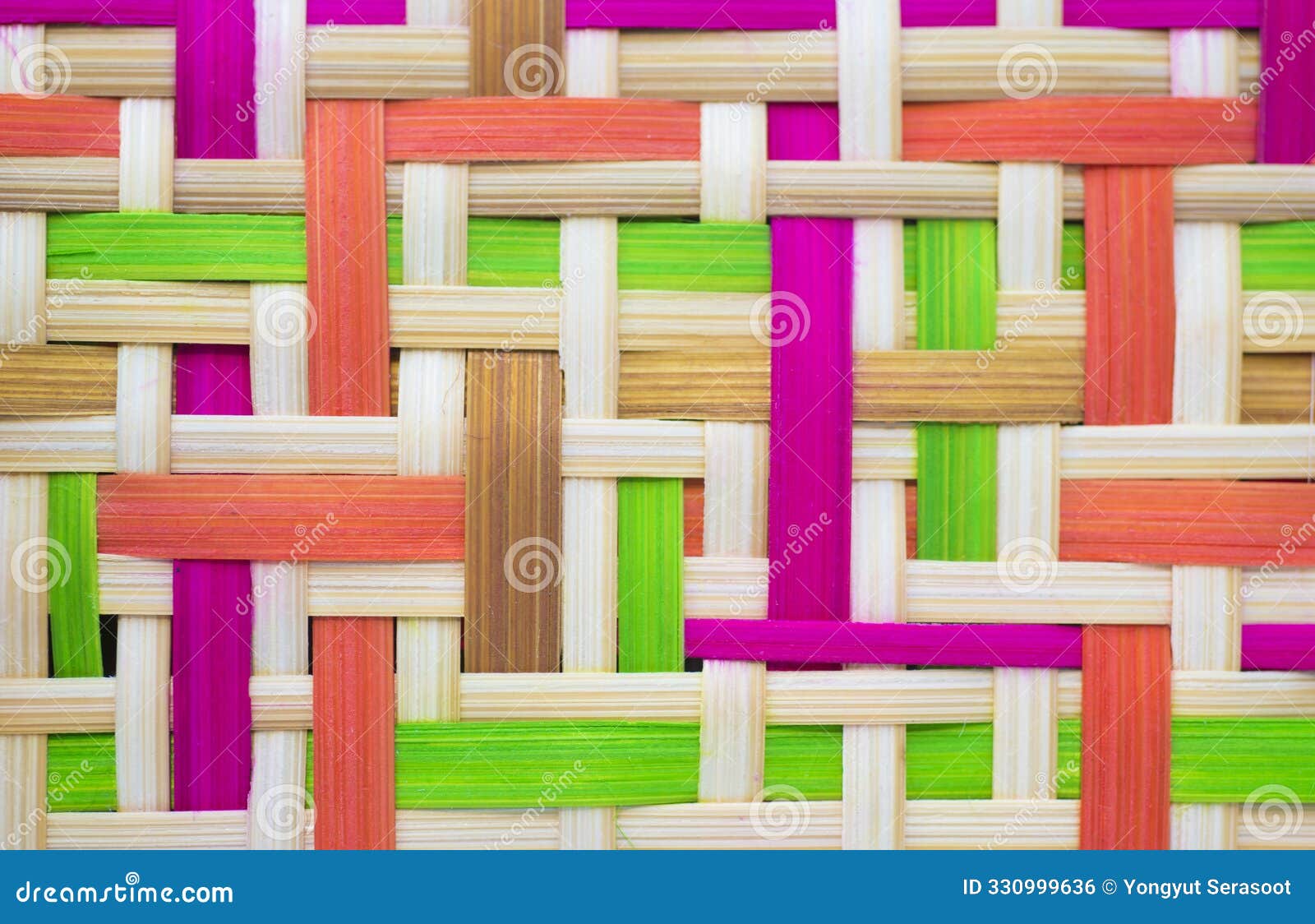 Handicrafts of Colorful Wicker Work are Suitable for Background Designs ...