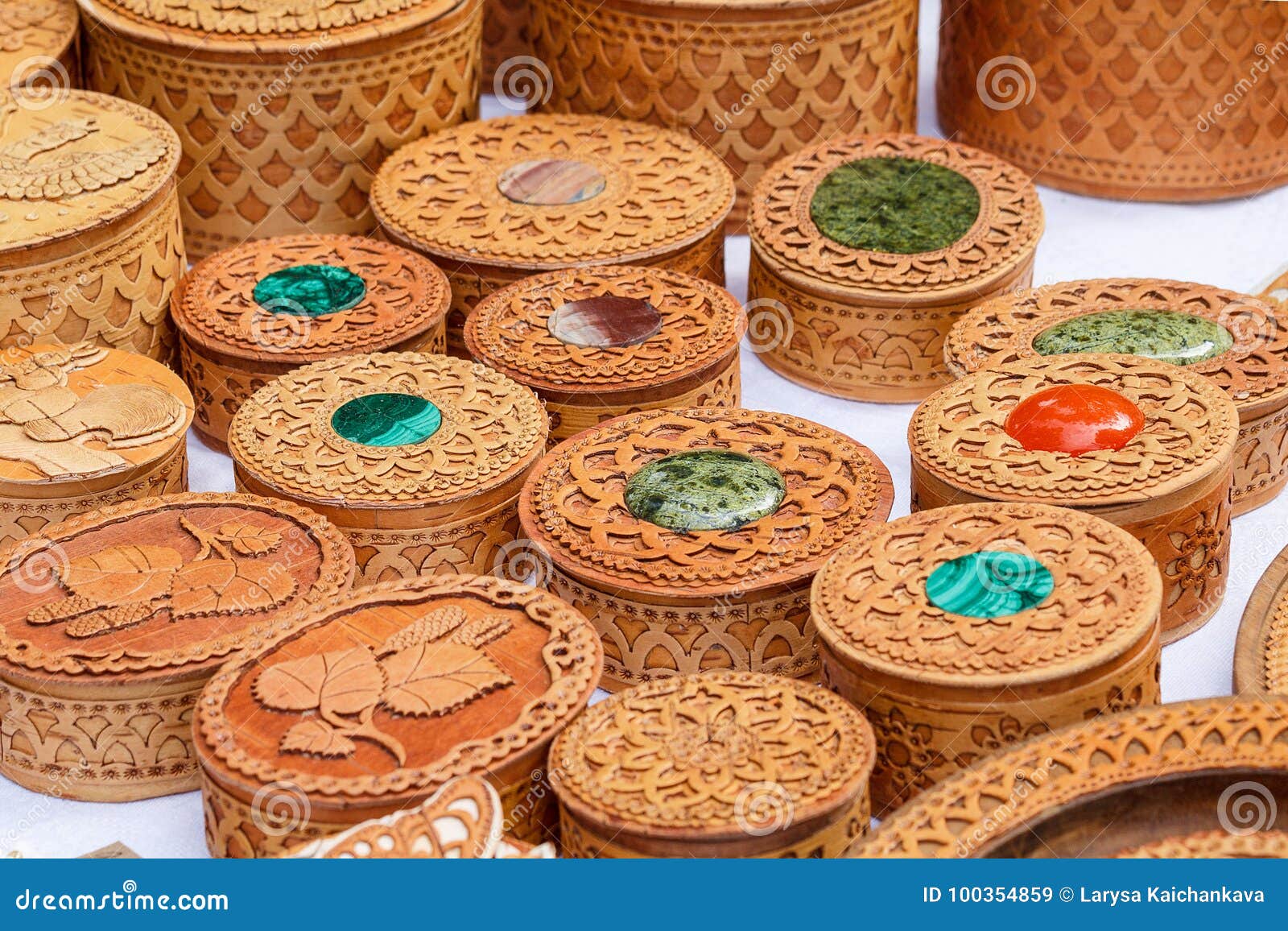 Thread on the Bark. Openwork Box. Stock Image - Image of beautiful ...