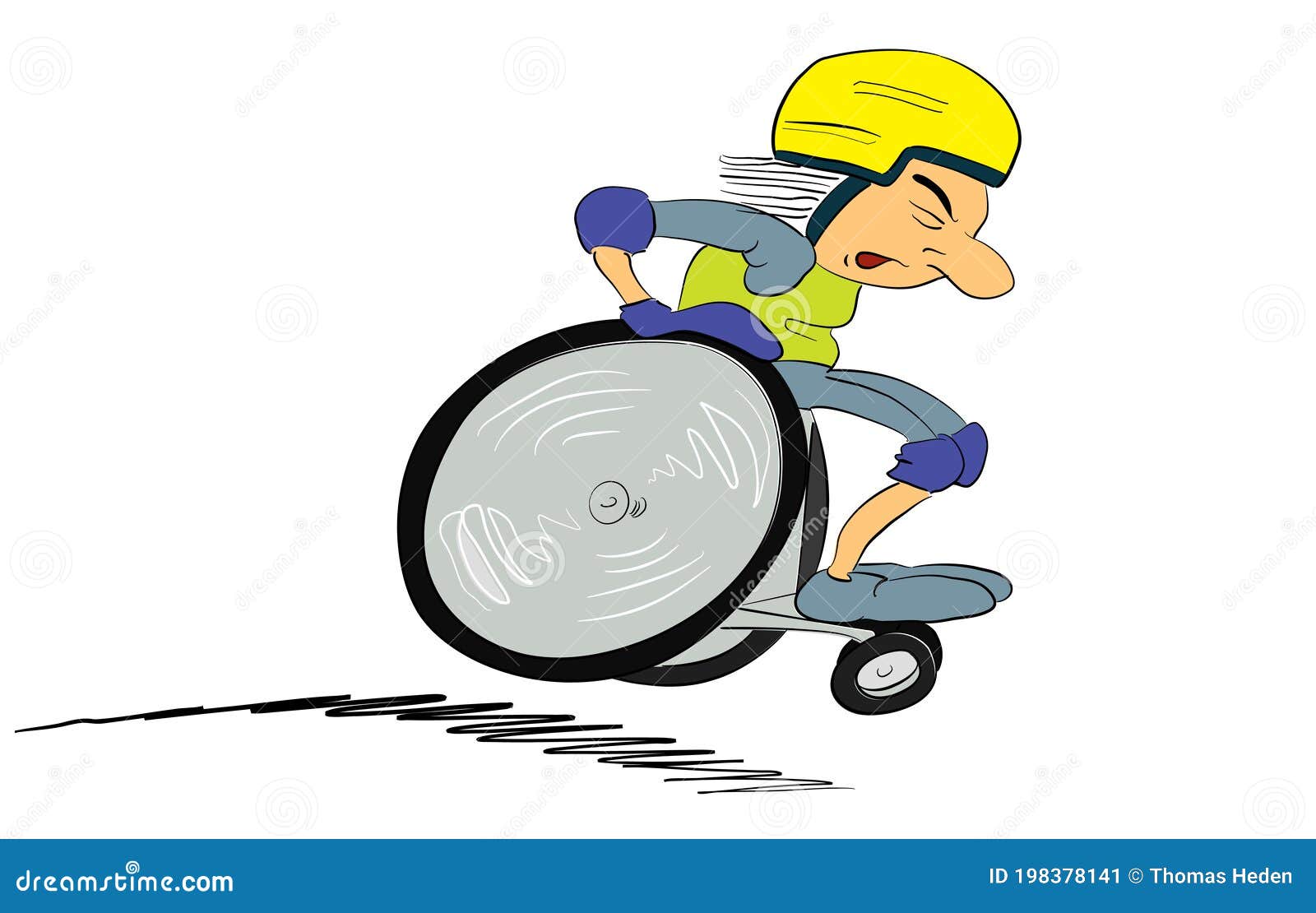 Wheelchair speed race stock illustration. Illustration of flying ...