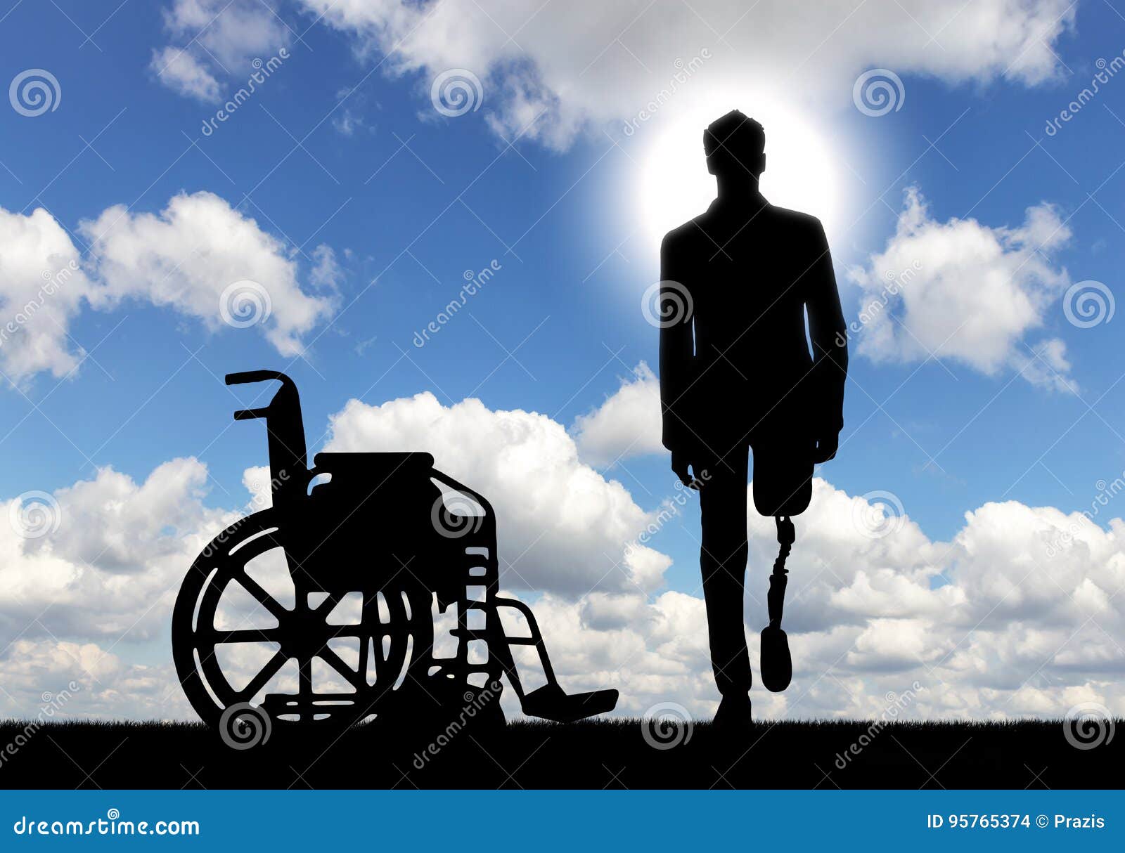 Handikapp Och Rehabilitering Arkivfoto - Bild av utomhus, manlig: 95765374