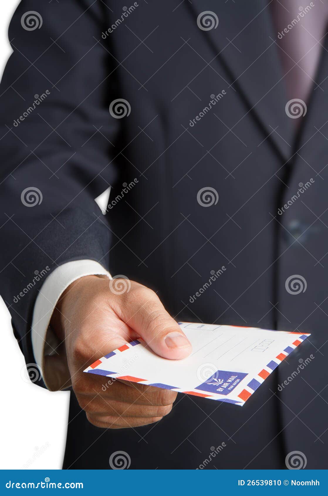 Handing a airmail stock photo. Image of person, dispatch - 26539810