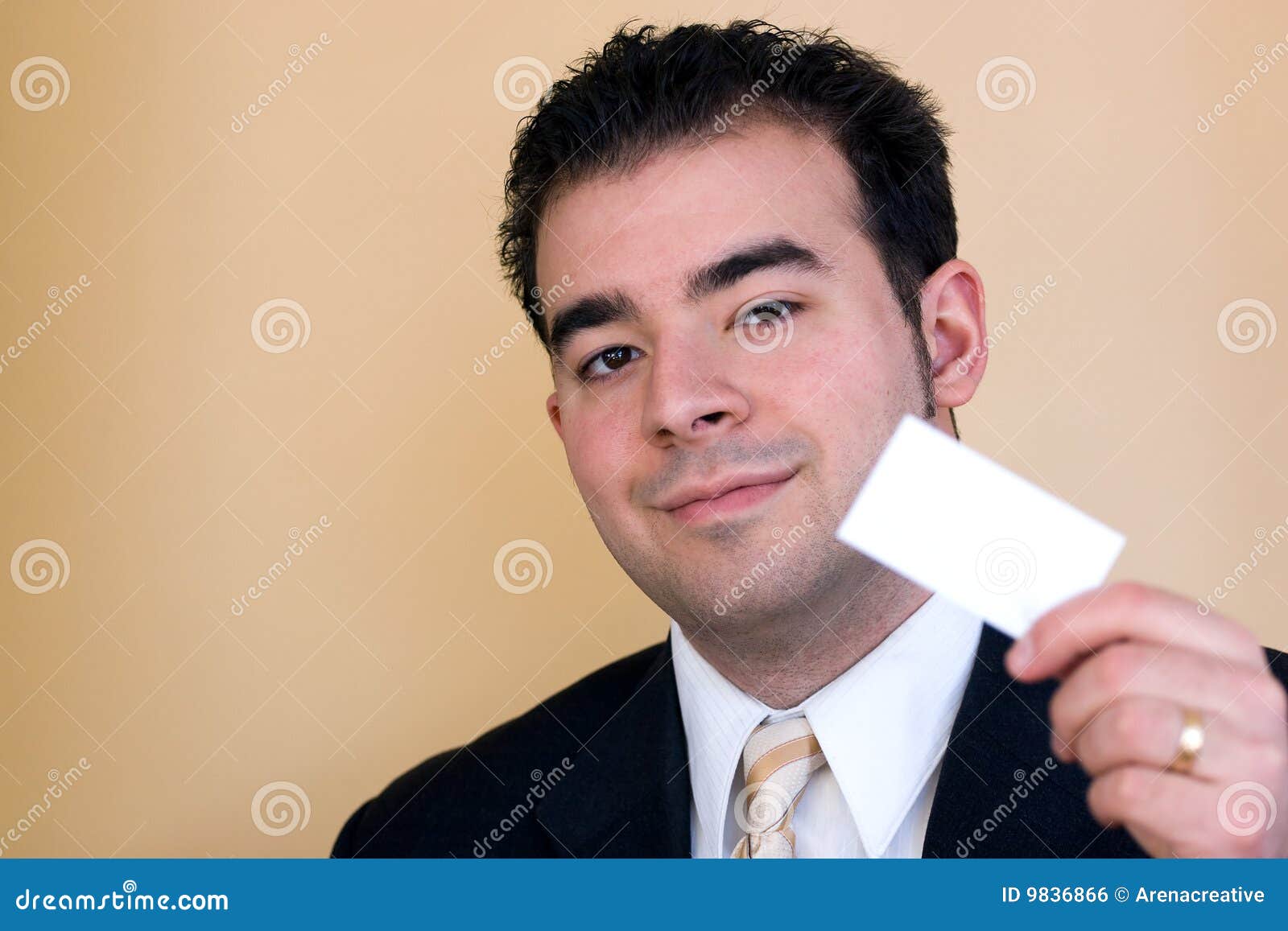 Handing a Business Card stock photo. Image of male, gesture - 9836866