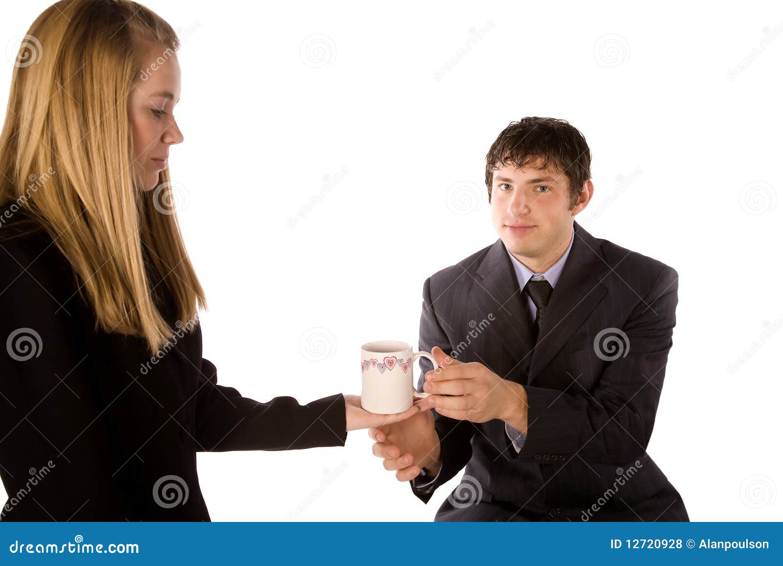 Handing drink stock photo. Image of corporate, expression - 12720928