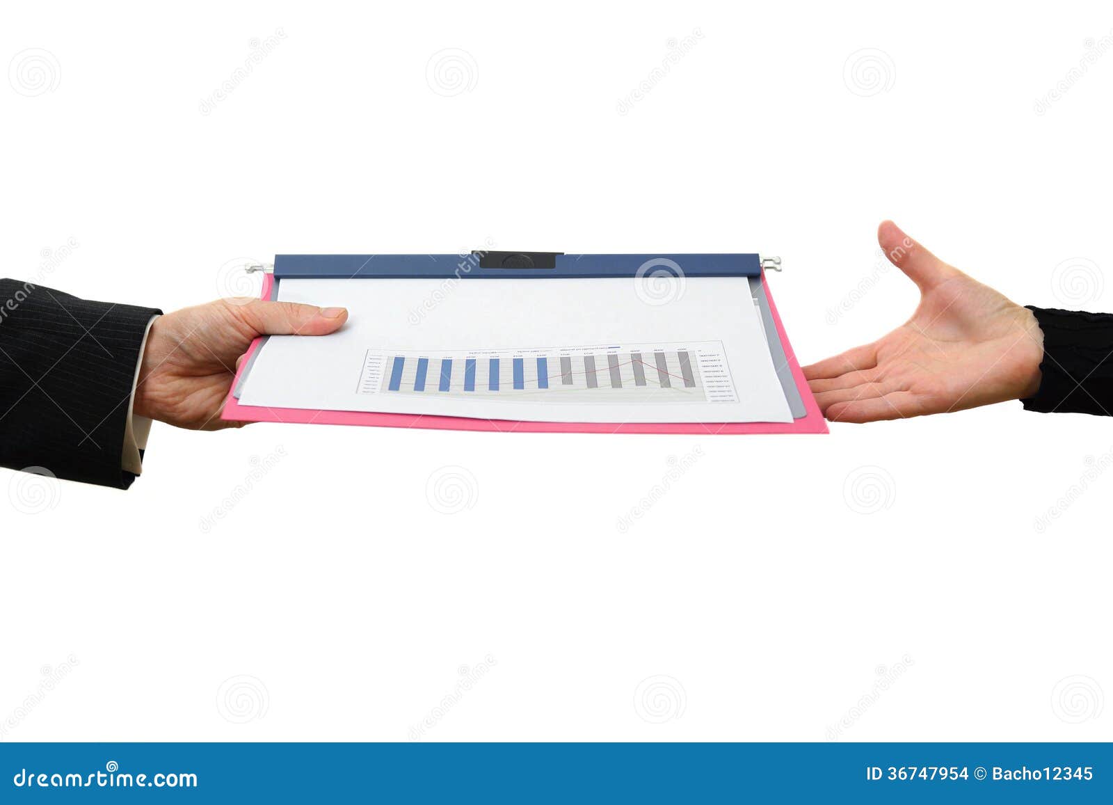 Handing File Folder, Teamwork Concept Stock Photo - Image of handing ...