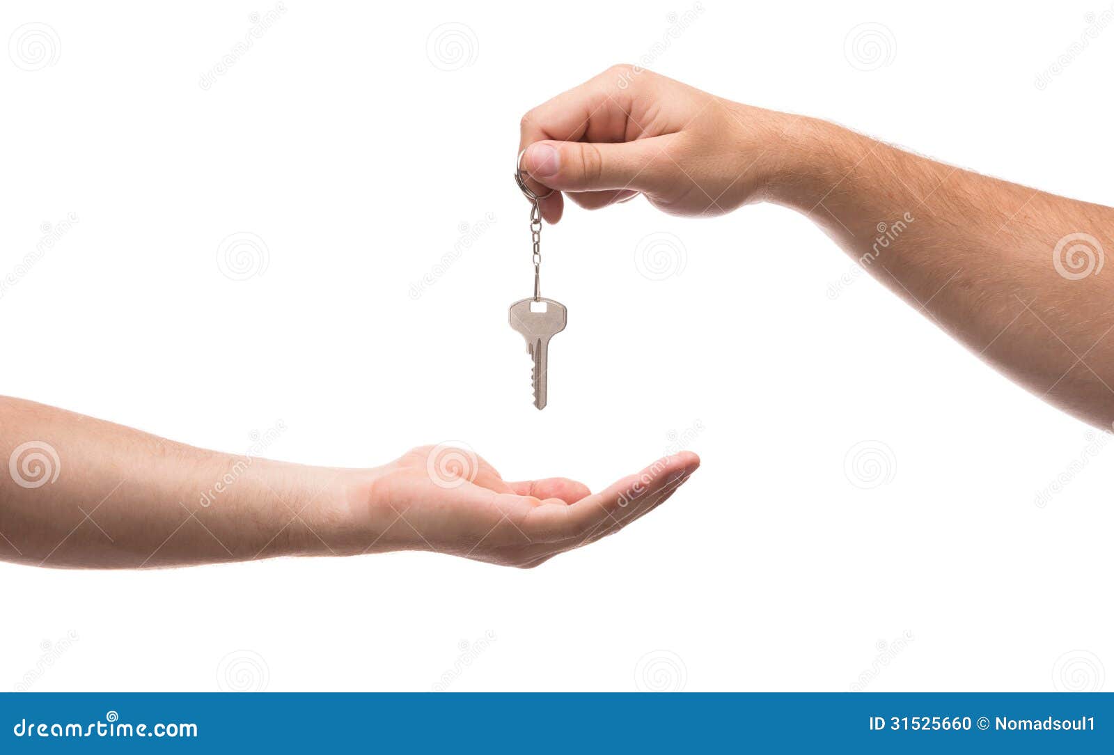 Handing key stock photo. Image of holding, white, concepts - 31525660