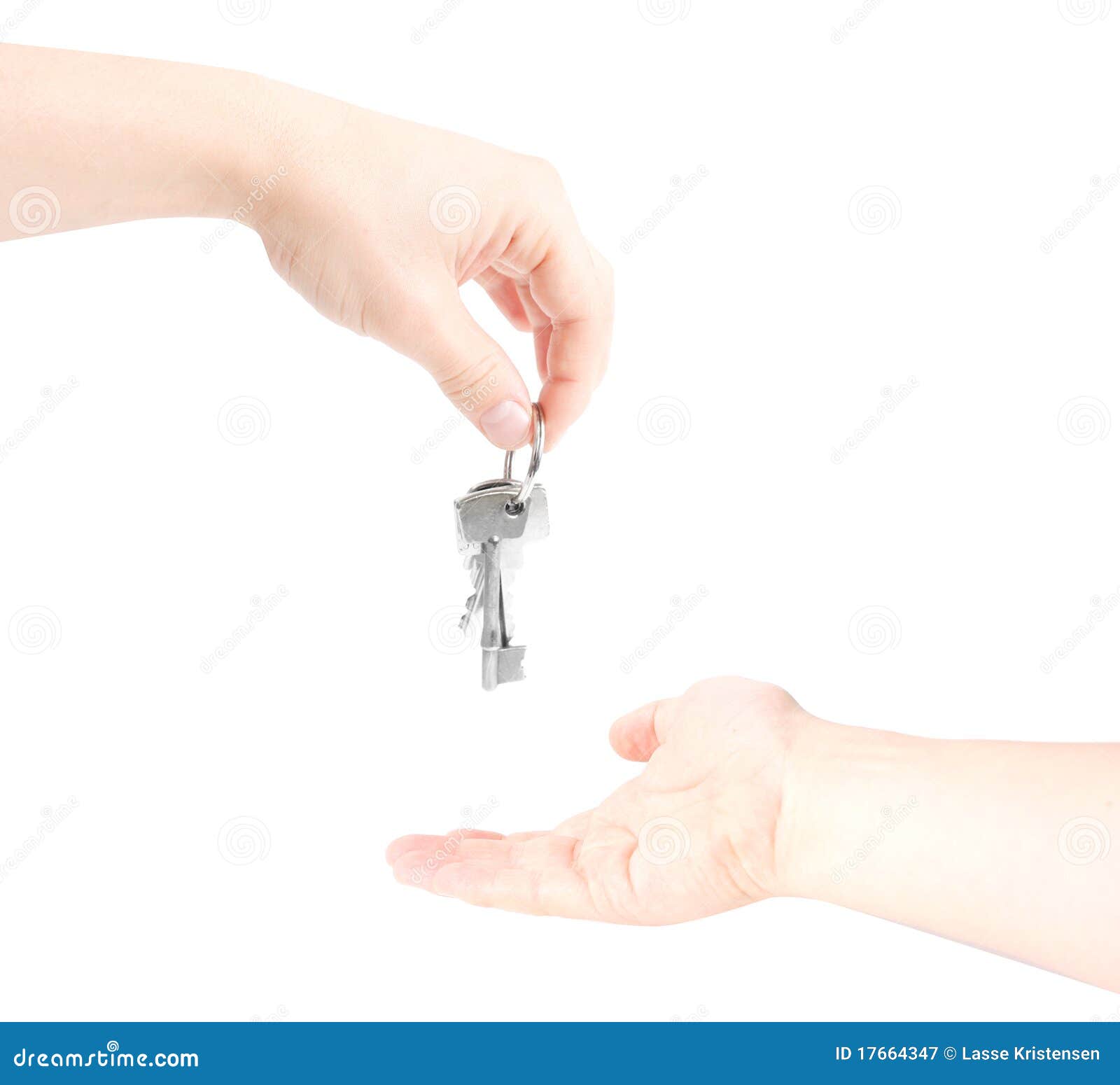 Handing out a key stock image. Image of finance, occupation - 17664347