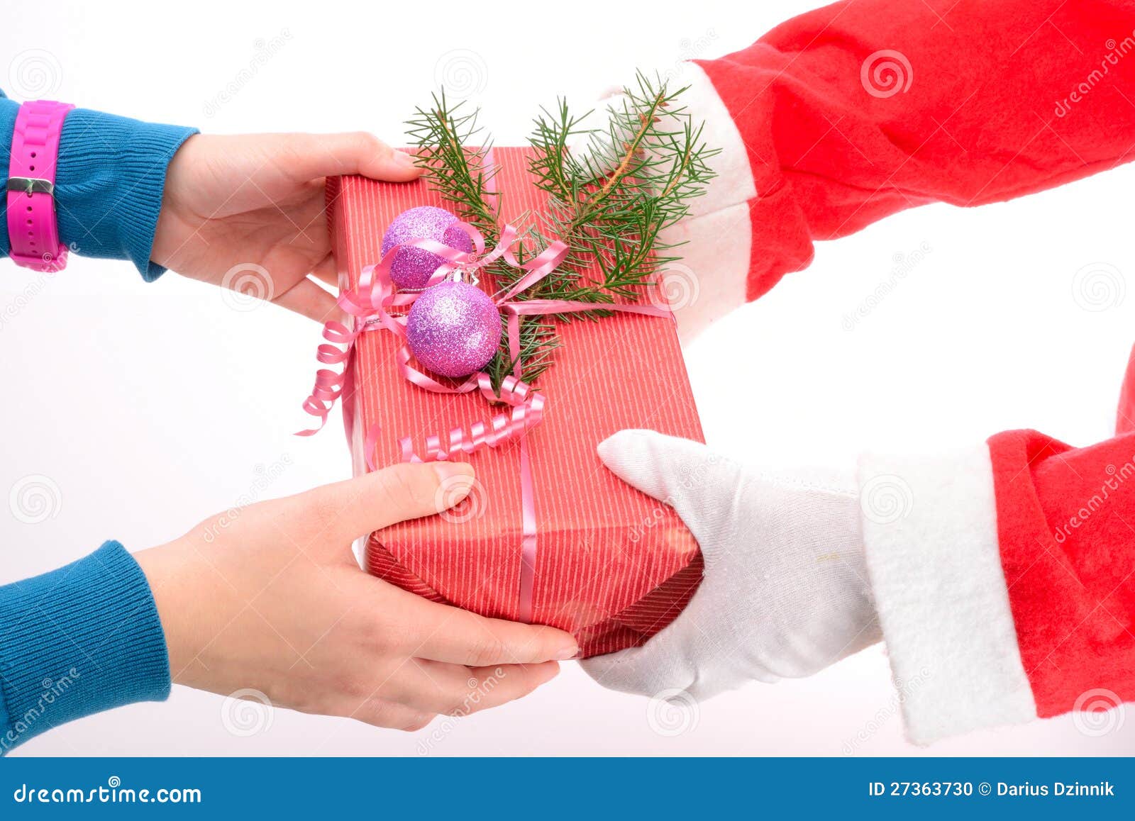 Handing out of presents stock photo. Image of navidad - 27363730
