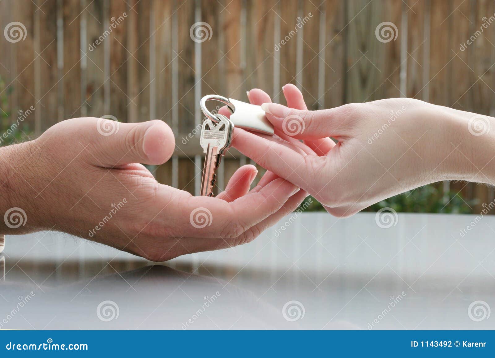 Handing over the keys stock photo. Image of mortgage, house - 1143492