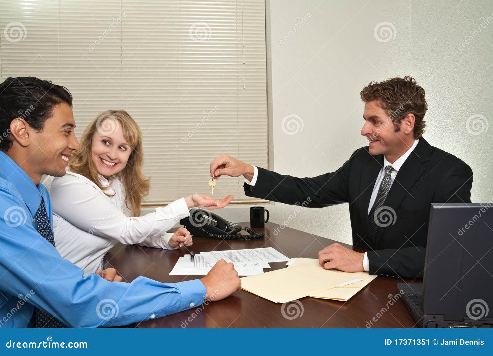 Handing over the keys stock image. Image of handing, contract - 17371351