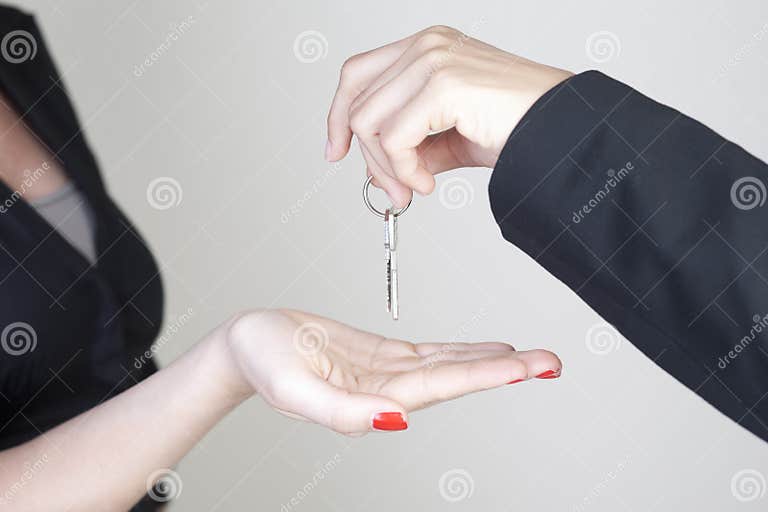 Handing over keys stock image. Image of open, people - 22995907