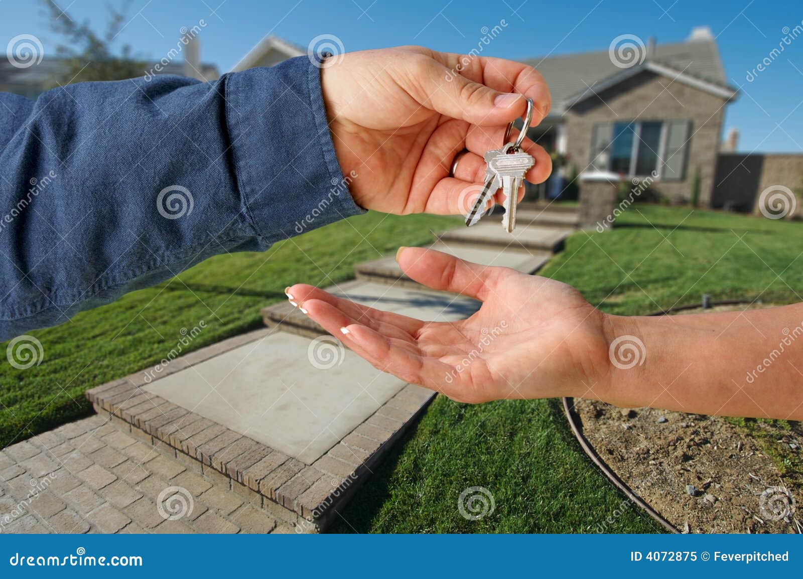 Handing Over the Keys stock image. Image of life, architecture - 4072875