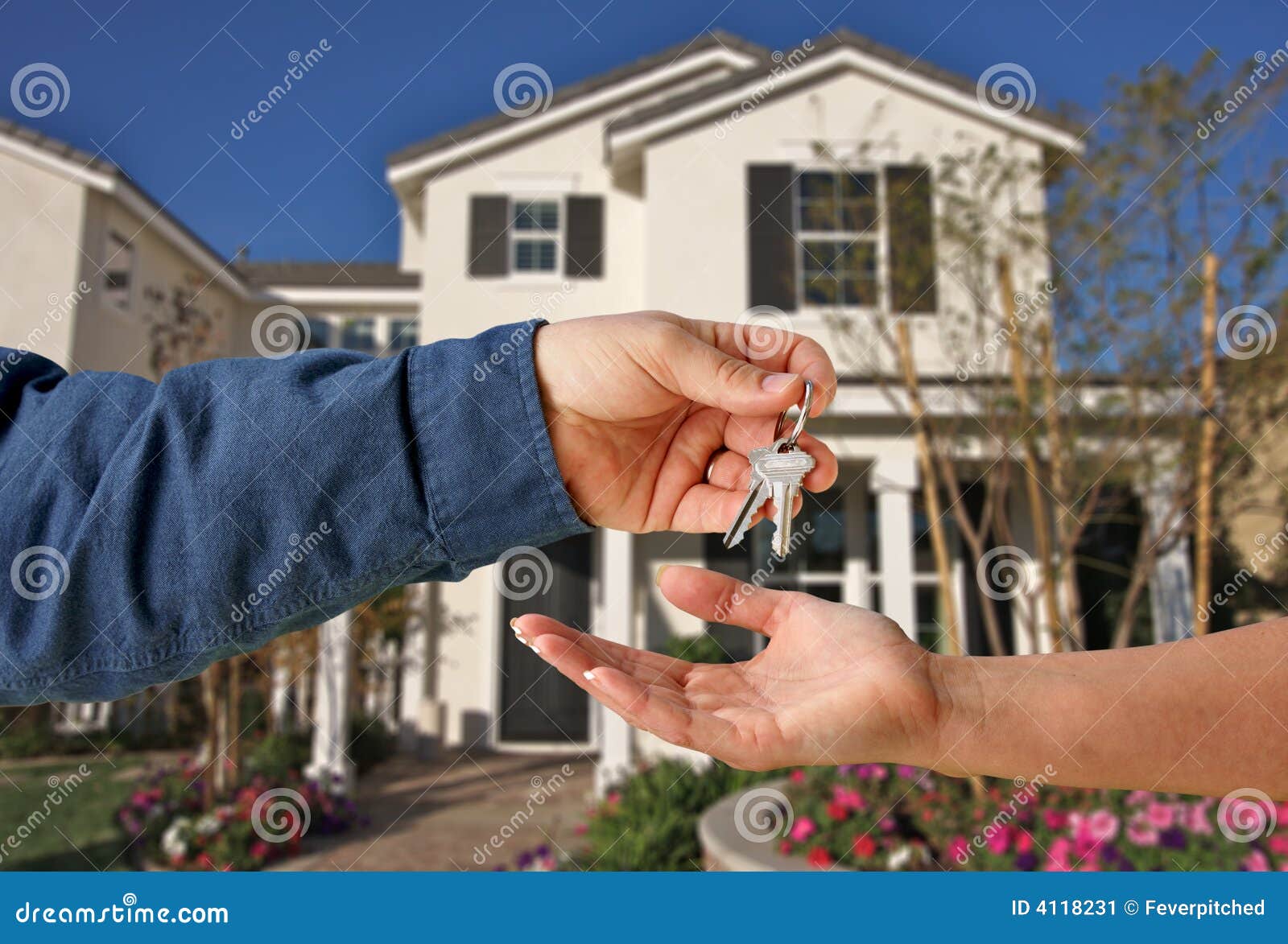 Handing Over the Keys stock image. Image of american, beautiful - 4118231