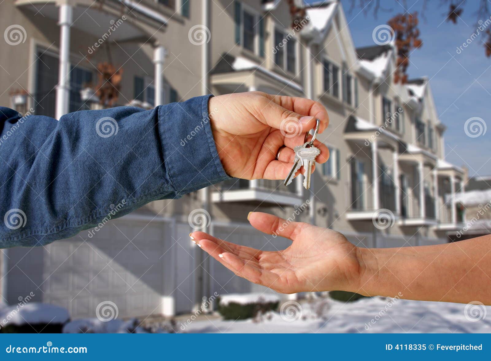 Handing Over the Keys stock image. Image of construction - 4118335