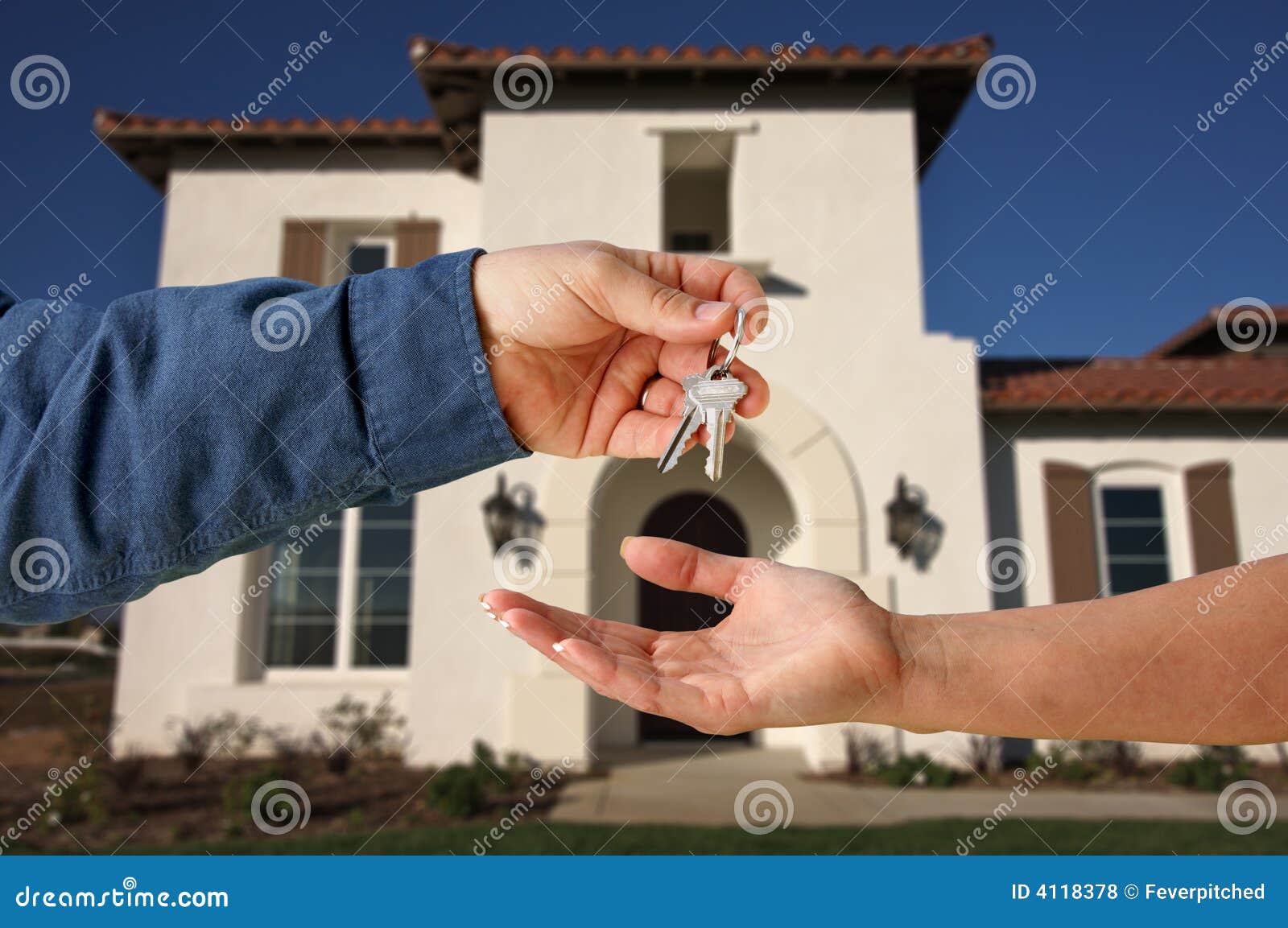 Handing Over the Keys stock photo. Image of moving, modern - 4118378
