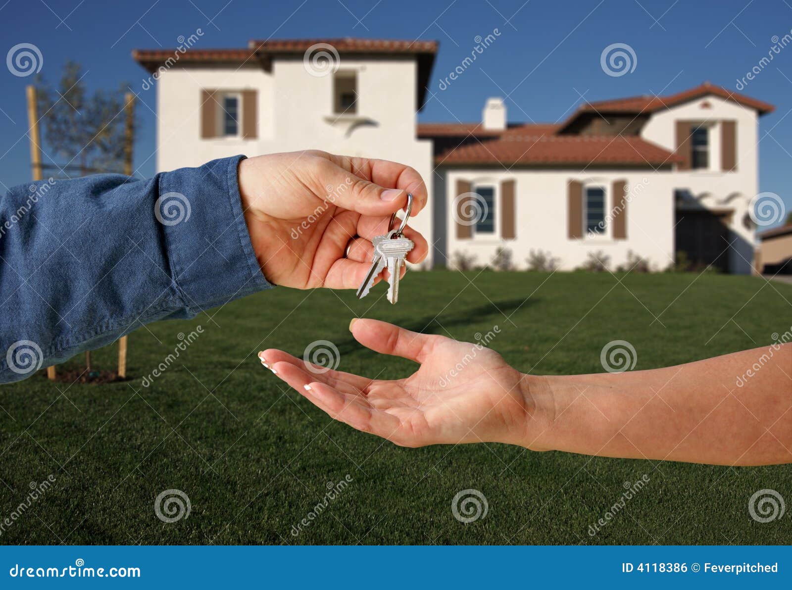 Handing Over the Keys stock photo. Image of keys, financial - 4118386
