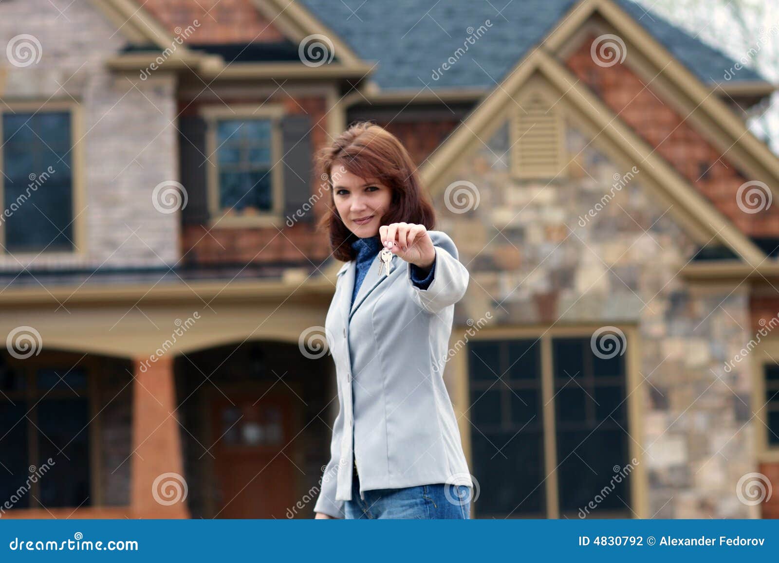 Handing Over the Keys stock photo. Image of loan, giving - 4830792