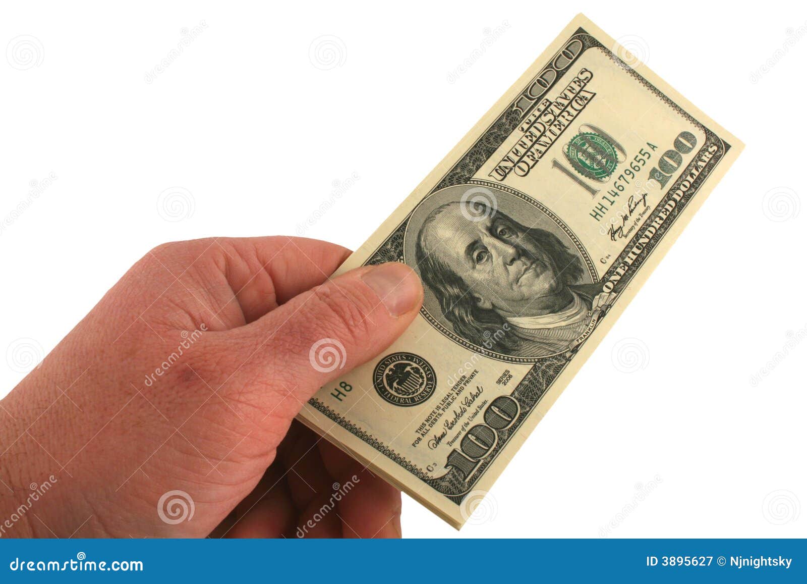 Handing Over One Hundred Dollar Bills Stock Image - Image of business ...
