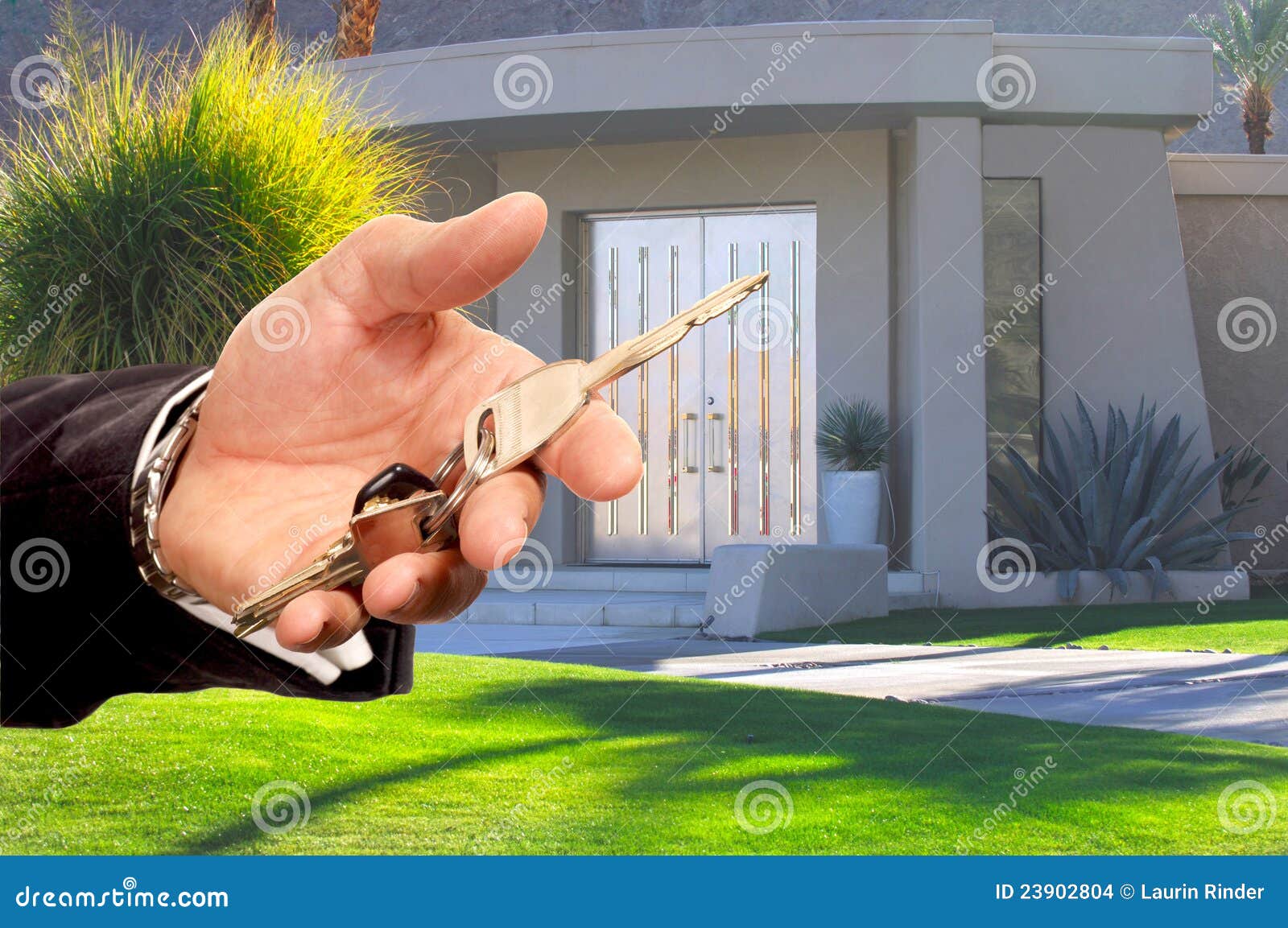 Handing Over your keys stock photo. Image of business - 23902804