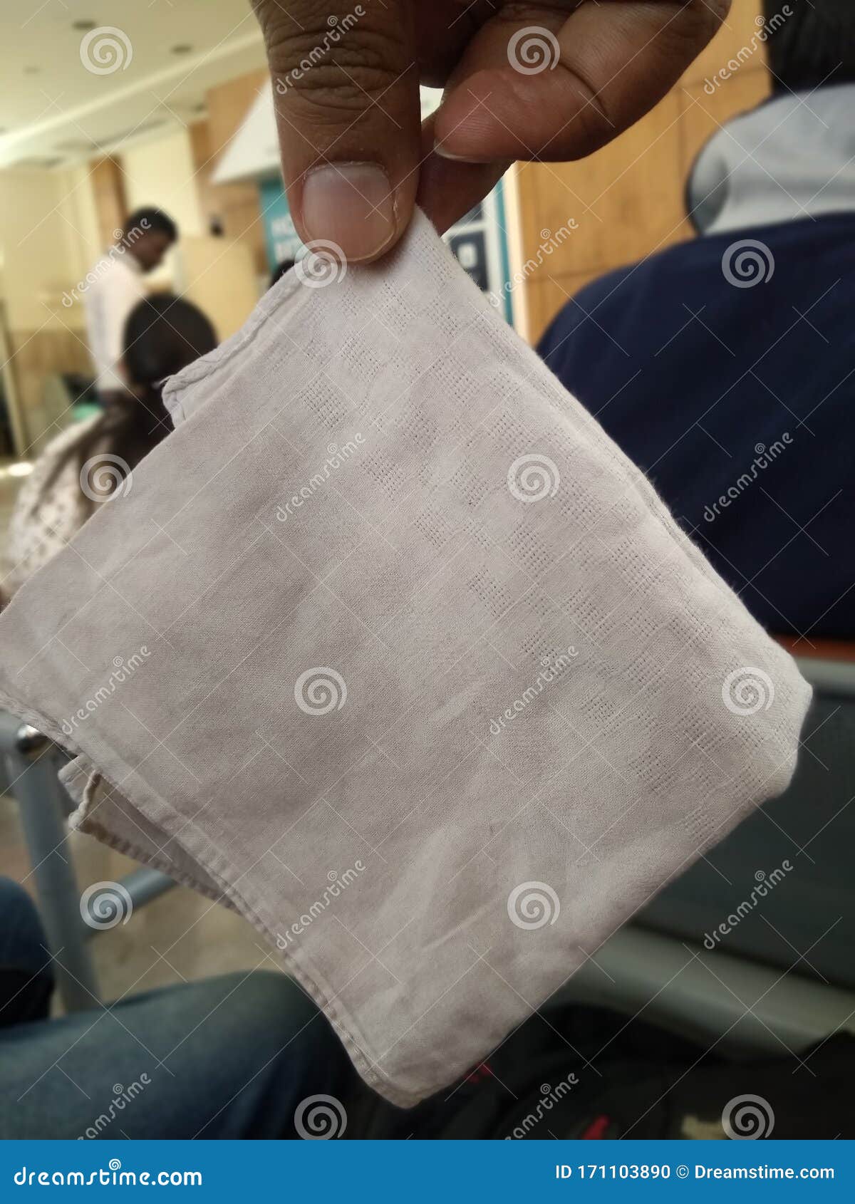 Handkerchief Dropping from Hand Stock Photo - Image of dropping, hand ...
