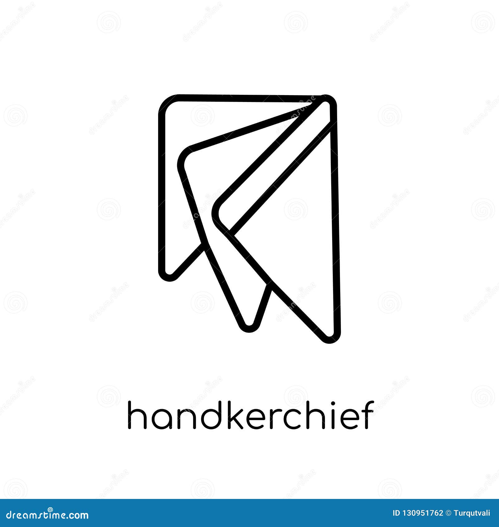 Handkerchief Icon from Collection. Stock Vector - Illustration of ...
