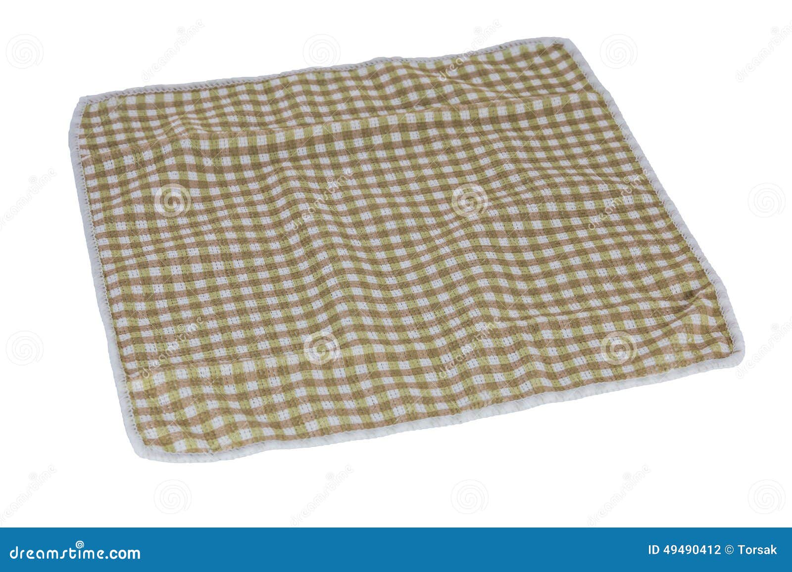 Handkerchief isolated stock photo. Image of object, closeup - 49490412