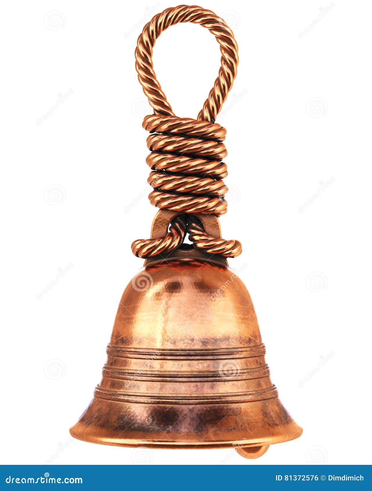 Handle bell stock illustration. Illustration of hand - 81372576