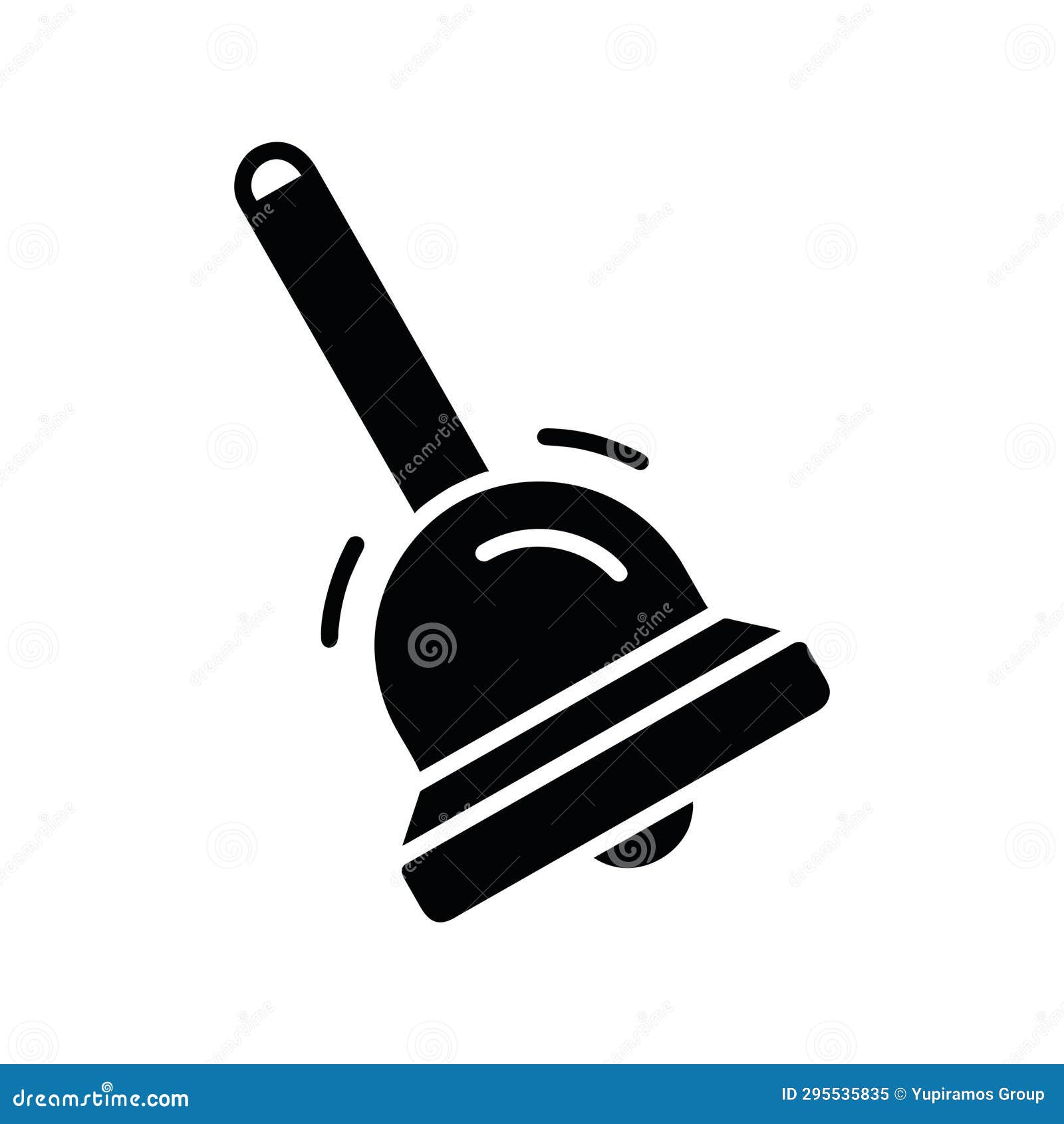 Handle bell icon stock vector. Illustration of shiny - 295535835