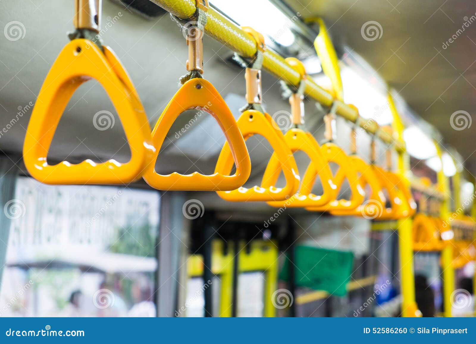 Handle in the bus stock photo. Image of handle, pull - 52586260
