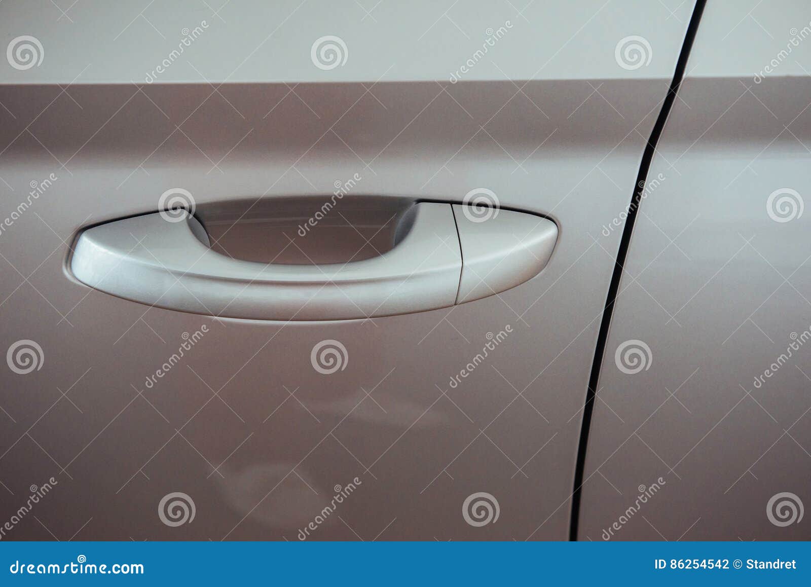 Handle on the car. stock photo. Image of automobile, lock - 86254542