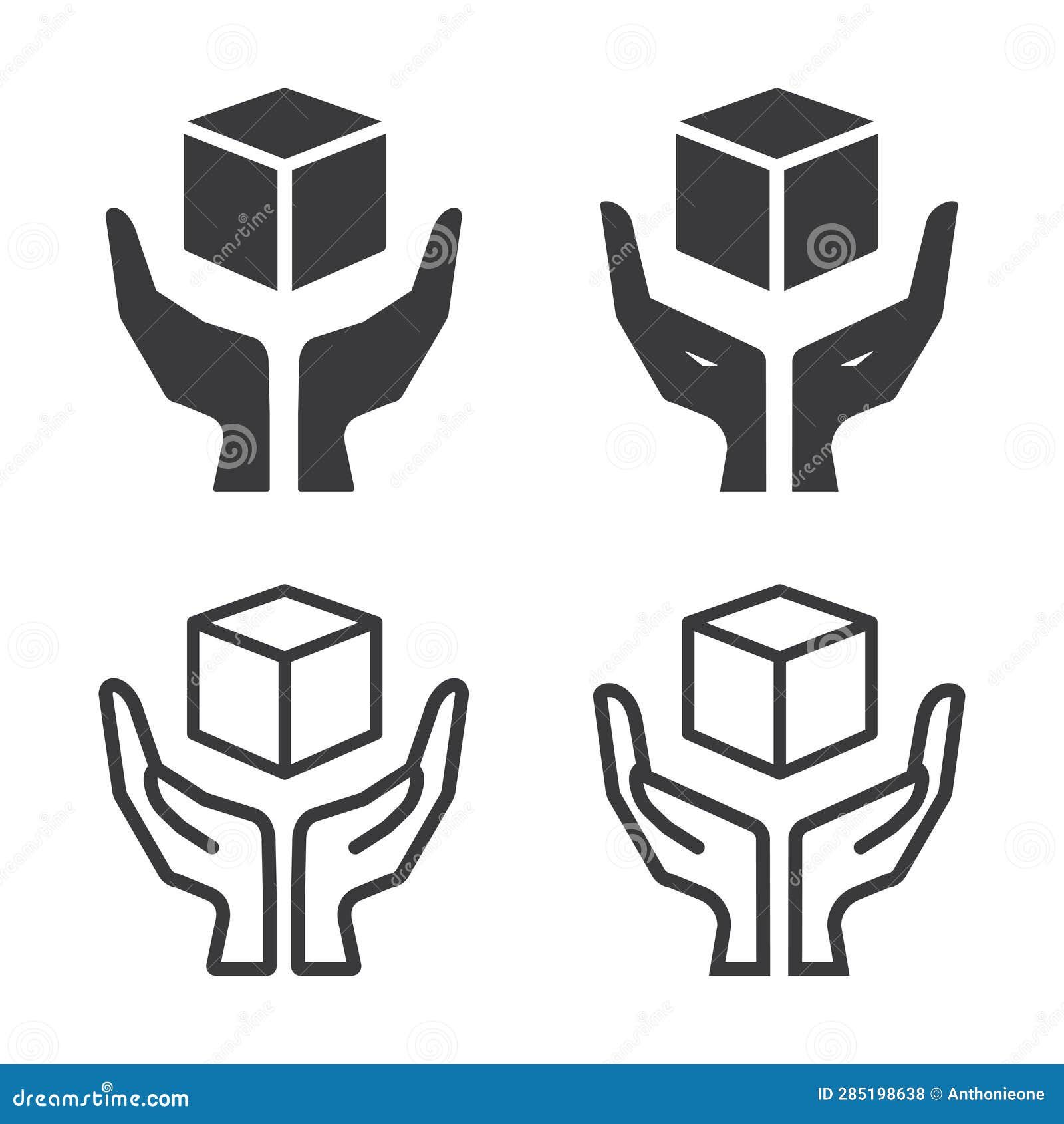 Handle with Care Icon, Packaging Sign Isolated Vector Illustration ...