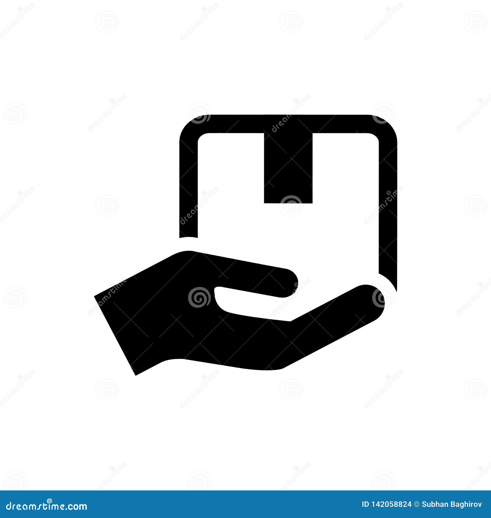 Handle with Care Packaging Symbol Simple Flat Style Icon Isolated Stock ...