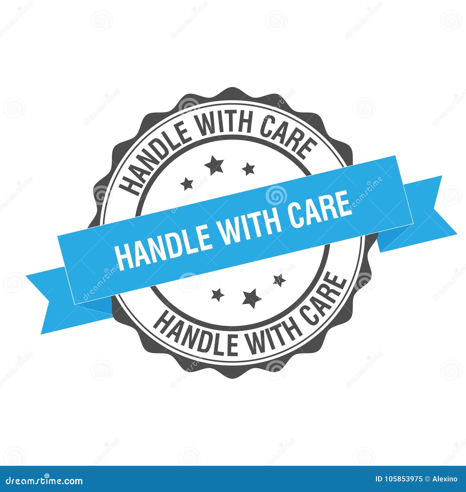 Handle with Care Stamp Illustration Stock Vector - Illustration of ...