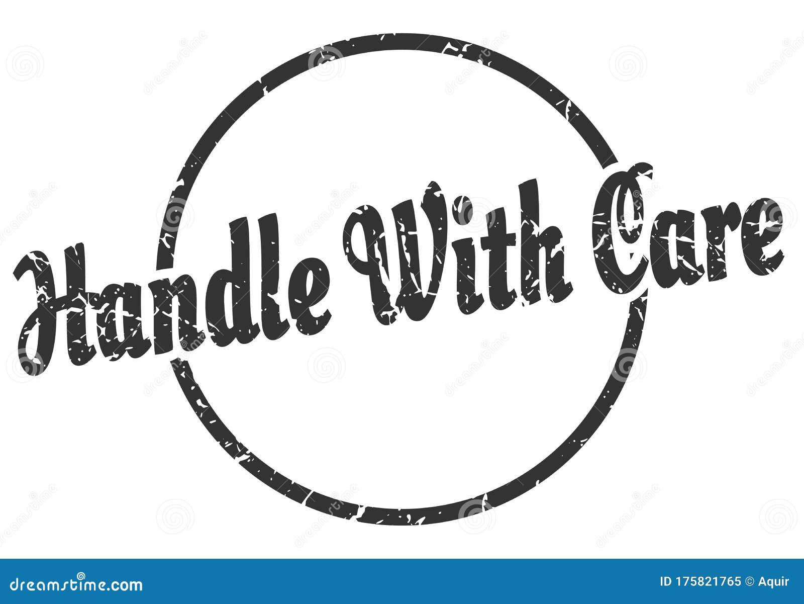 Handle with Care Sign. Handle with Care Round Vintage Stamp Stock ...