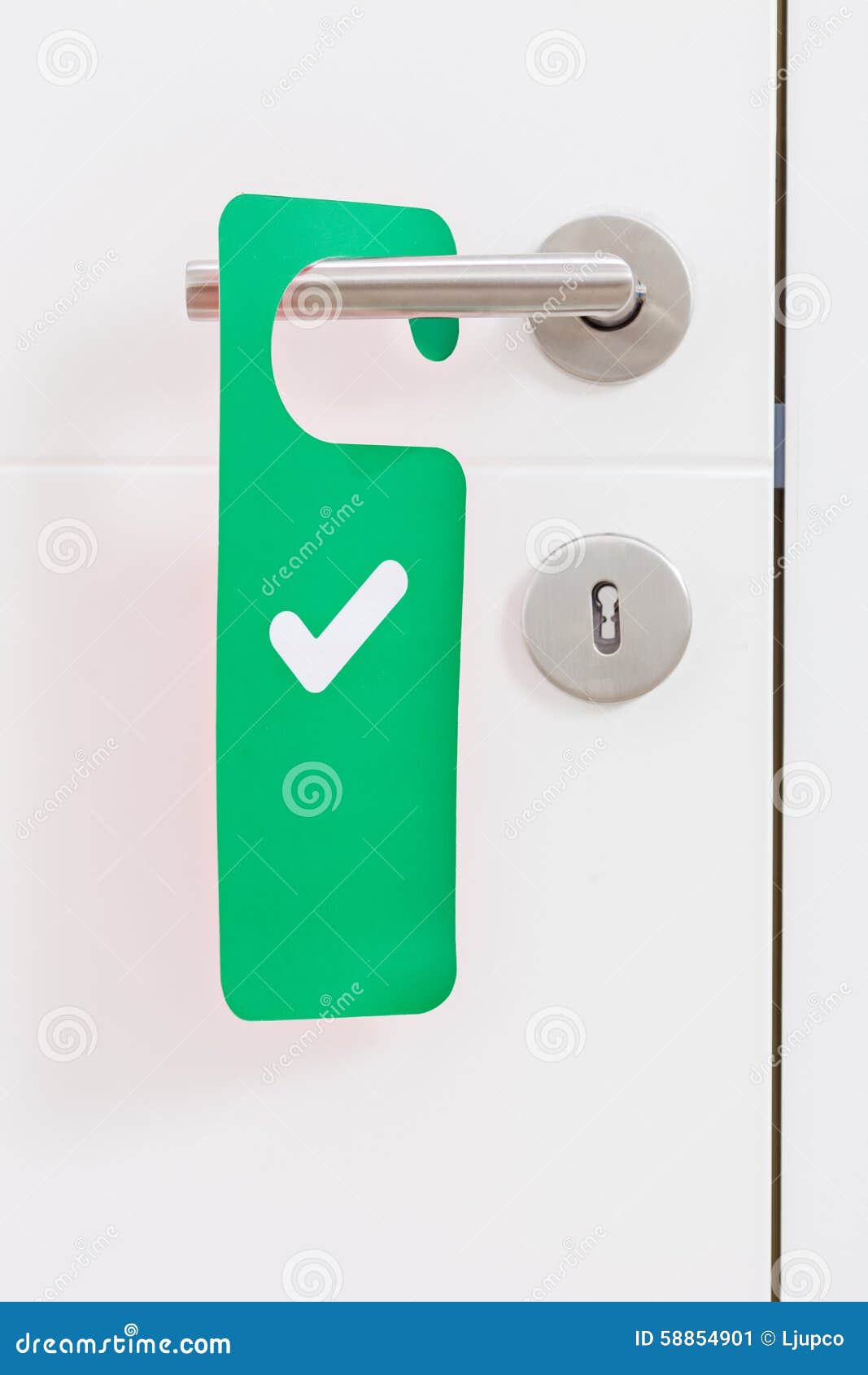 Handle of a Door with a Green Access Plate Stock Image - Image of ...