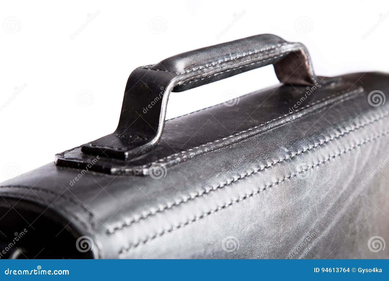 Handle for Holding a Briefcase Stock Photo - Image of classic, color ...