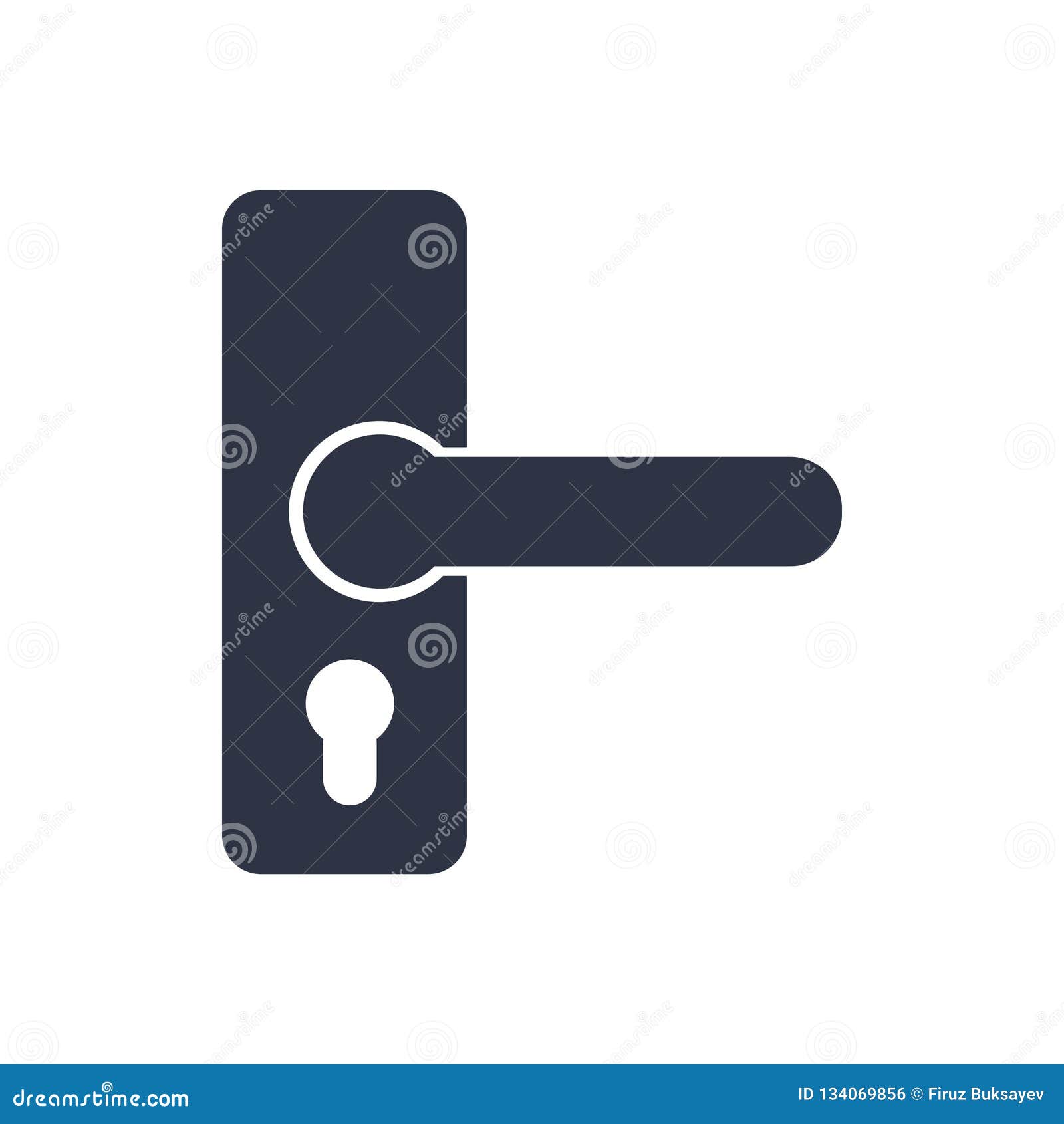 Handle Icon Vector Sign and Symbol Isolated on White Background, Handle ...