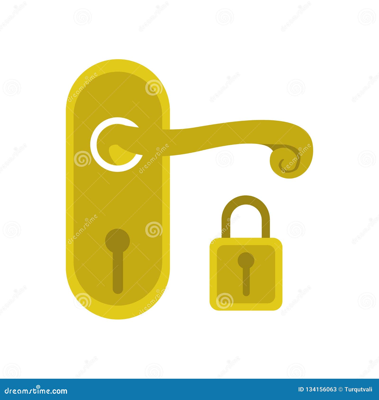 Handle Icon Vector Sign and Symbol Isolated on White Background, Handle ...