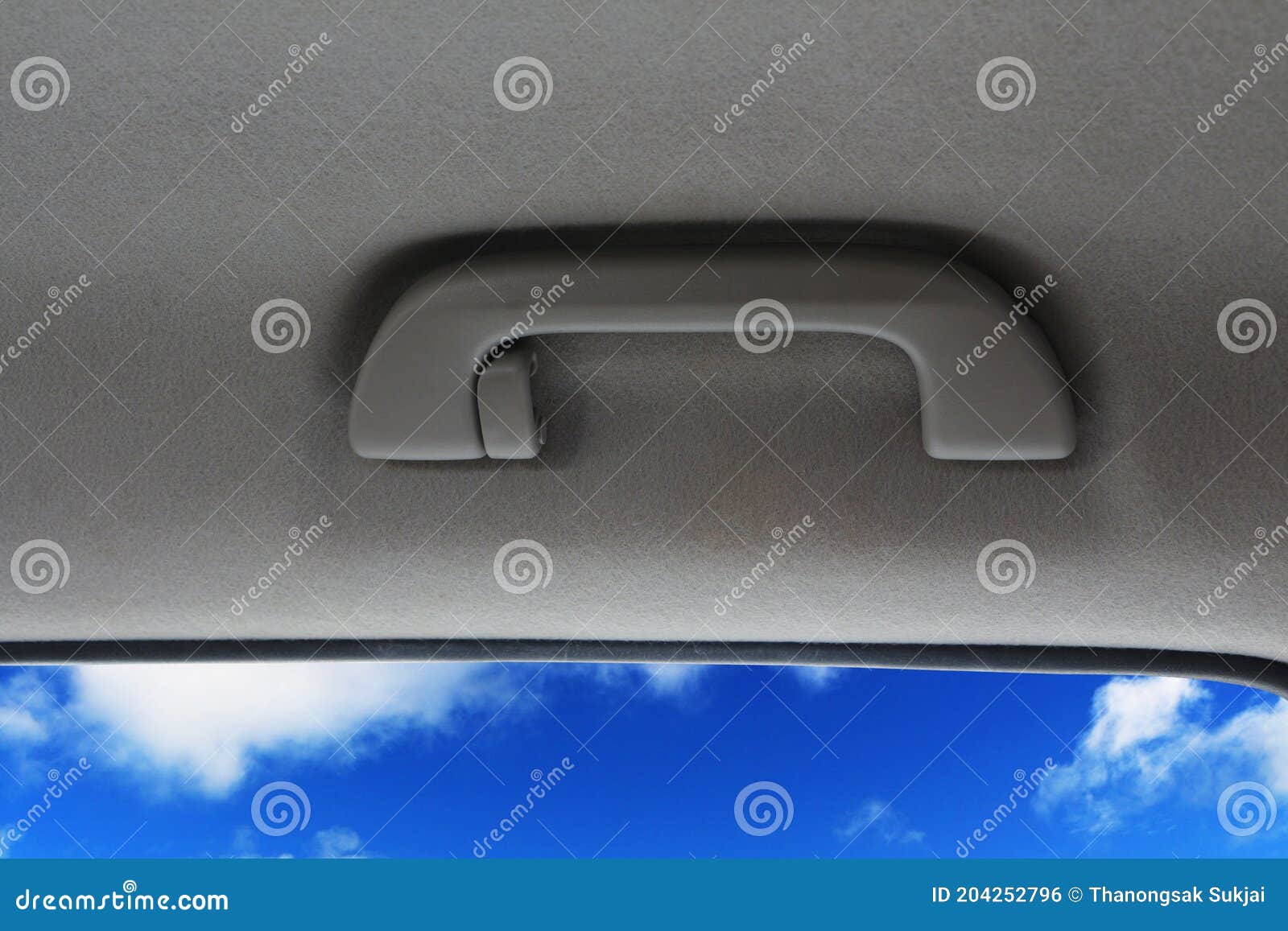 Handle Of New Roof Window. The Typical Windows Applied To The Sloped ...