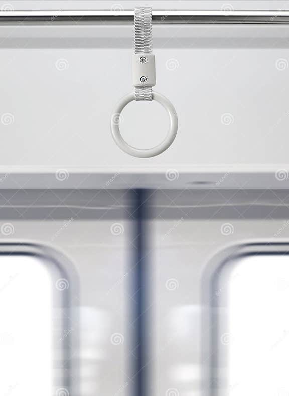 Handle Loop in the Train. this Image is Focus on the Center Handle Loop ...