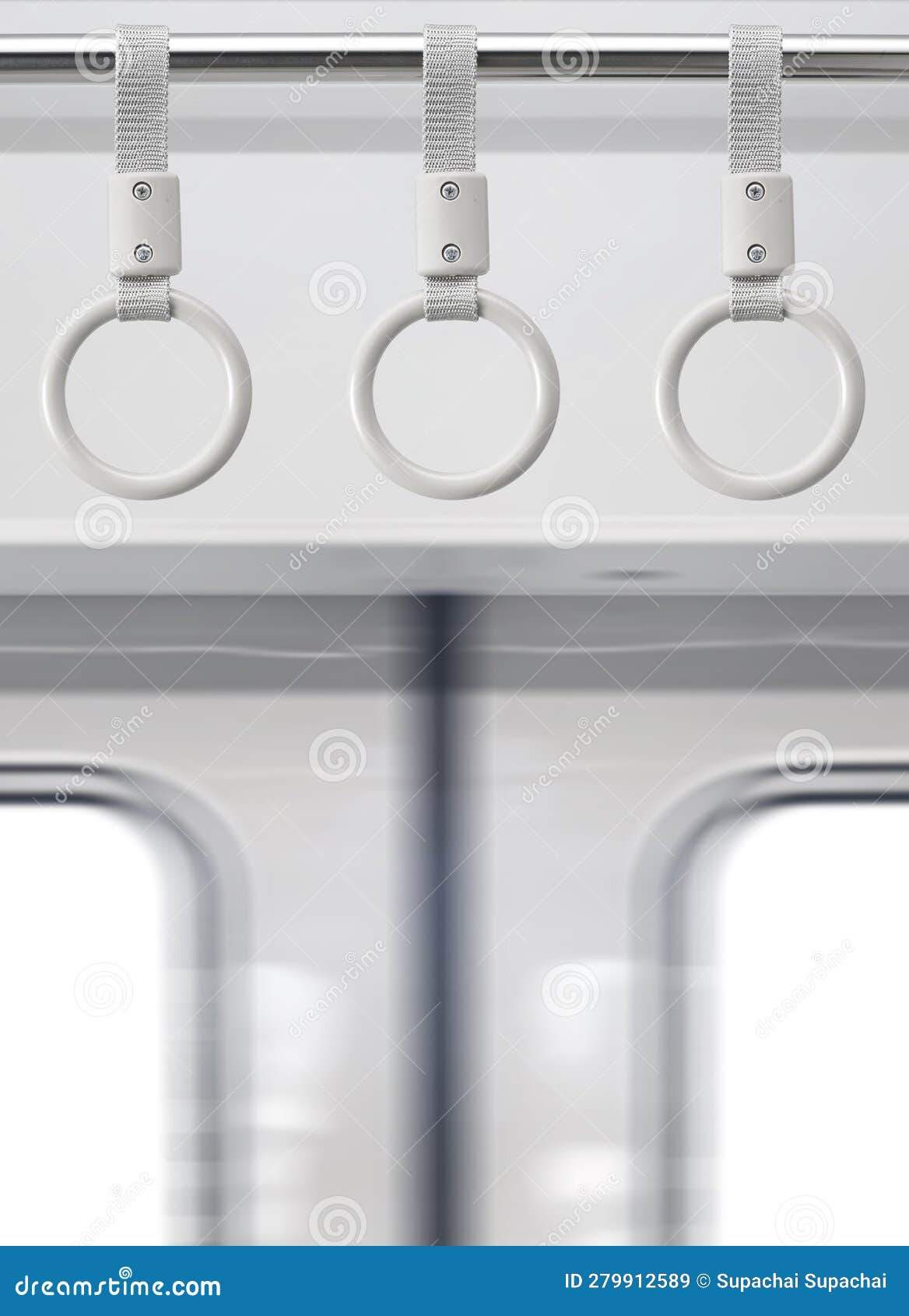 Handle Loop in the Train. this Image is Focus on the Center Handle Loop ...