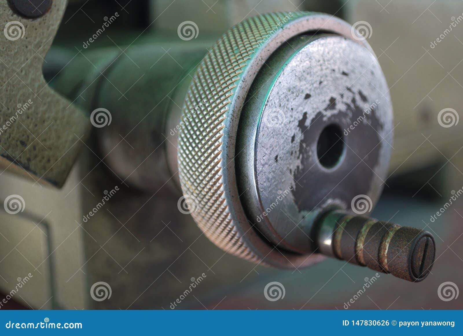 Handle of Metal Cutting Machine Stock Photo - Image of cutter, factory ...