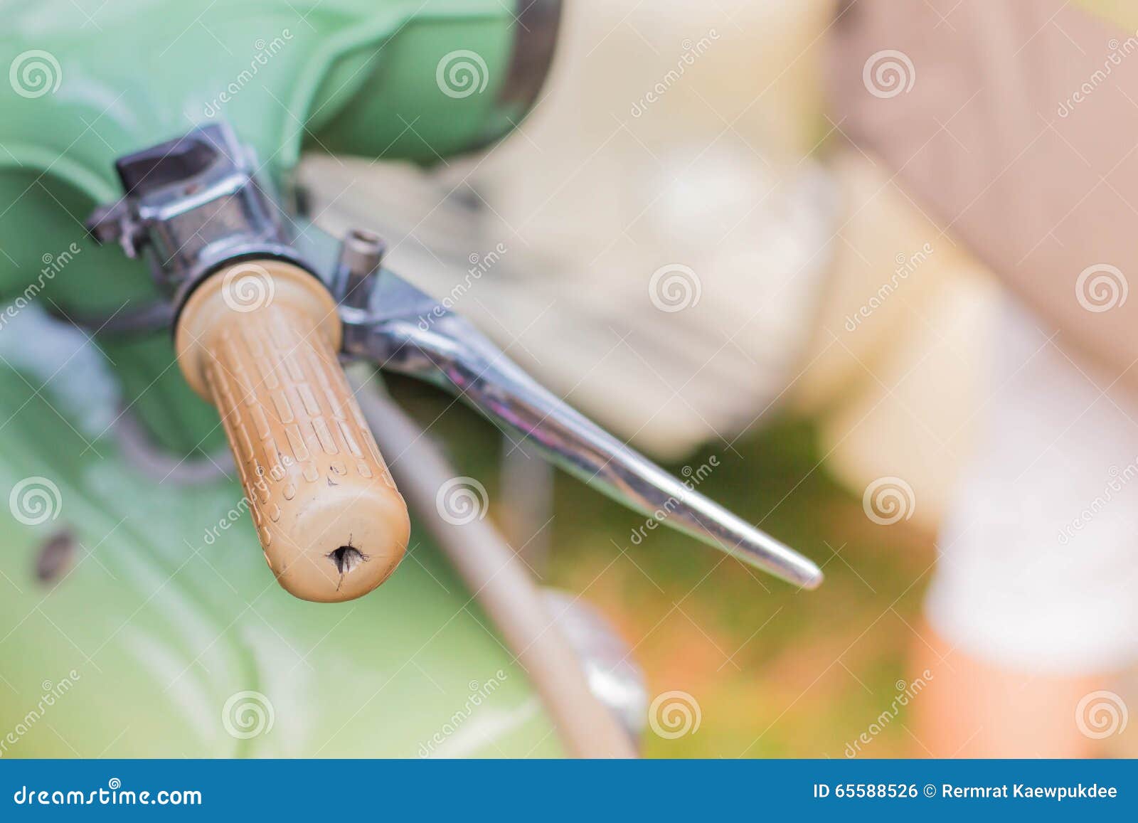 The Handle of a Motor Vehicle Stock Photo - Image of blue, motor: 65588526