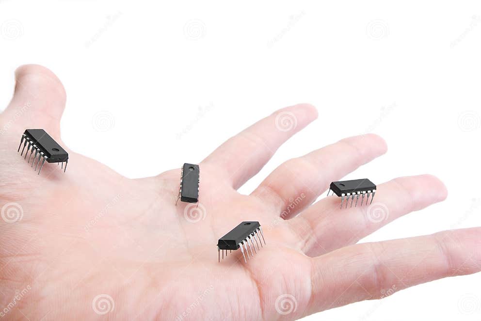 Handle nano technology! stock image. Image of handle, finger - 9312685
