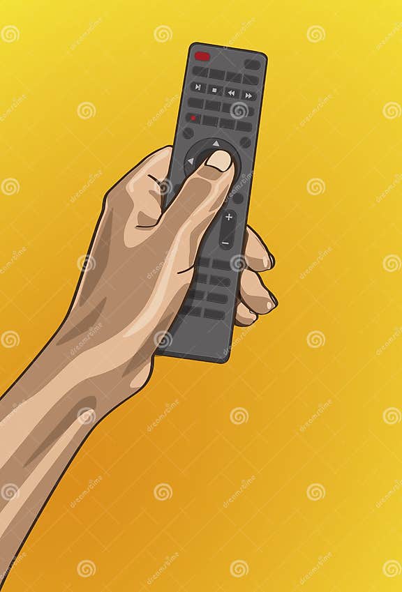 Handle the remote control stock vector. Illustration of energy - 48368833