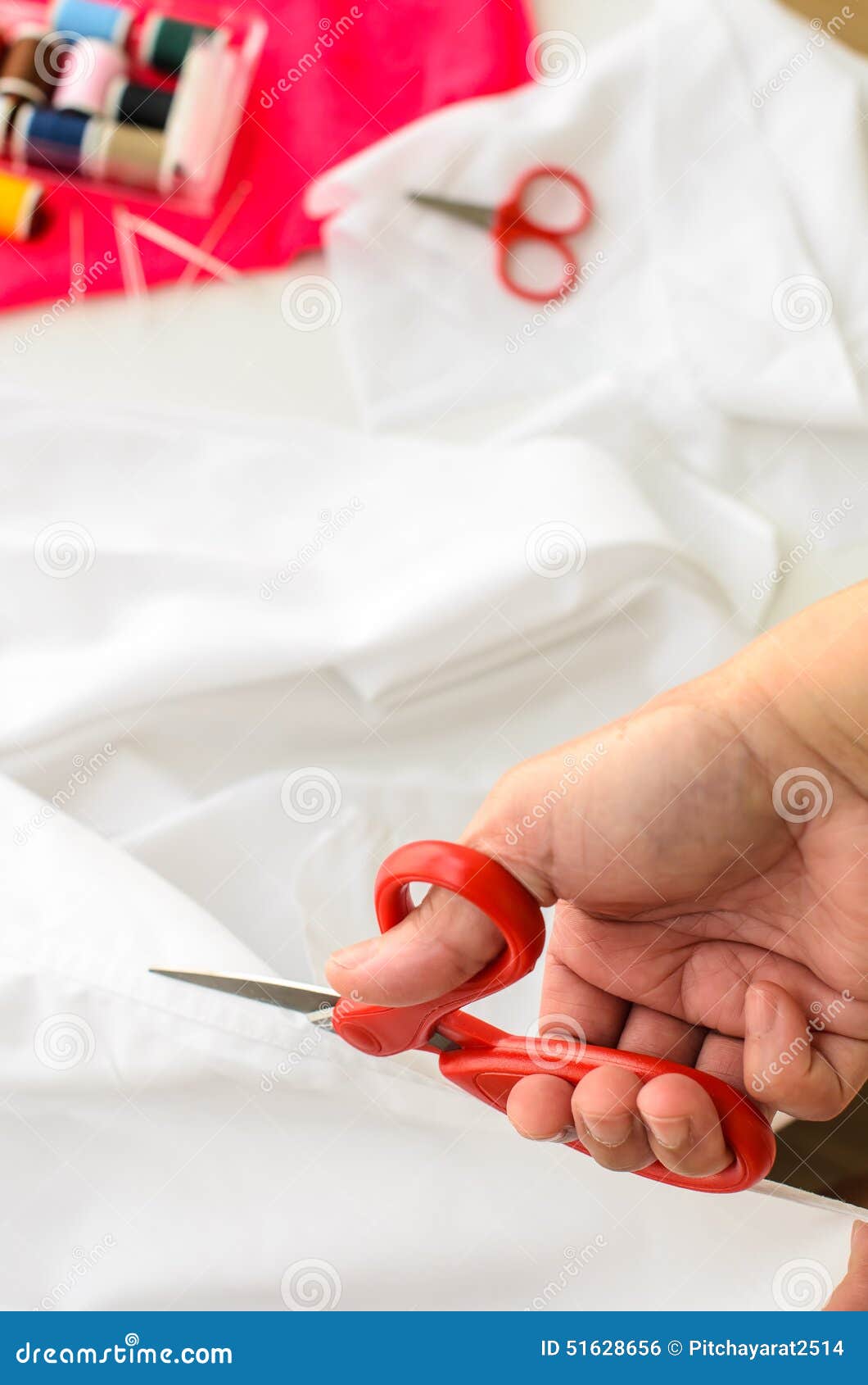 Handle Scissors are Cutting Stock Photo - Image of open, cutter: 51628656