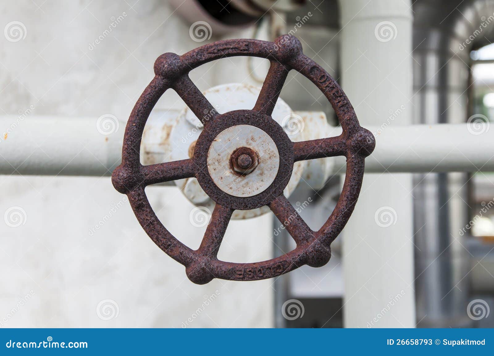 Handle valve stock image. Image of industrial, metal - 26658793