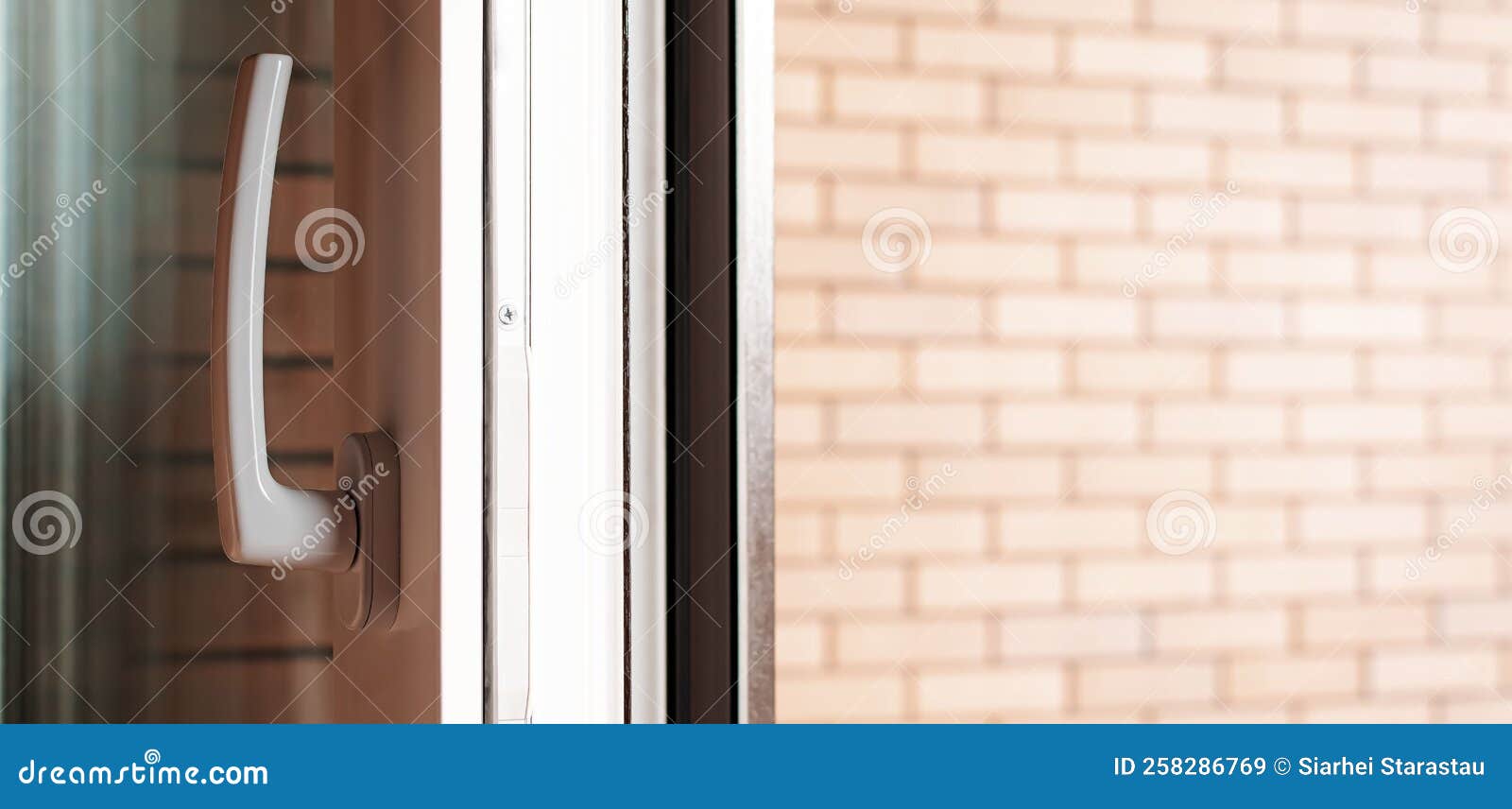 The Handle on the Window Sash Stock Image - Image of operation, cloud ...