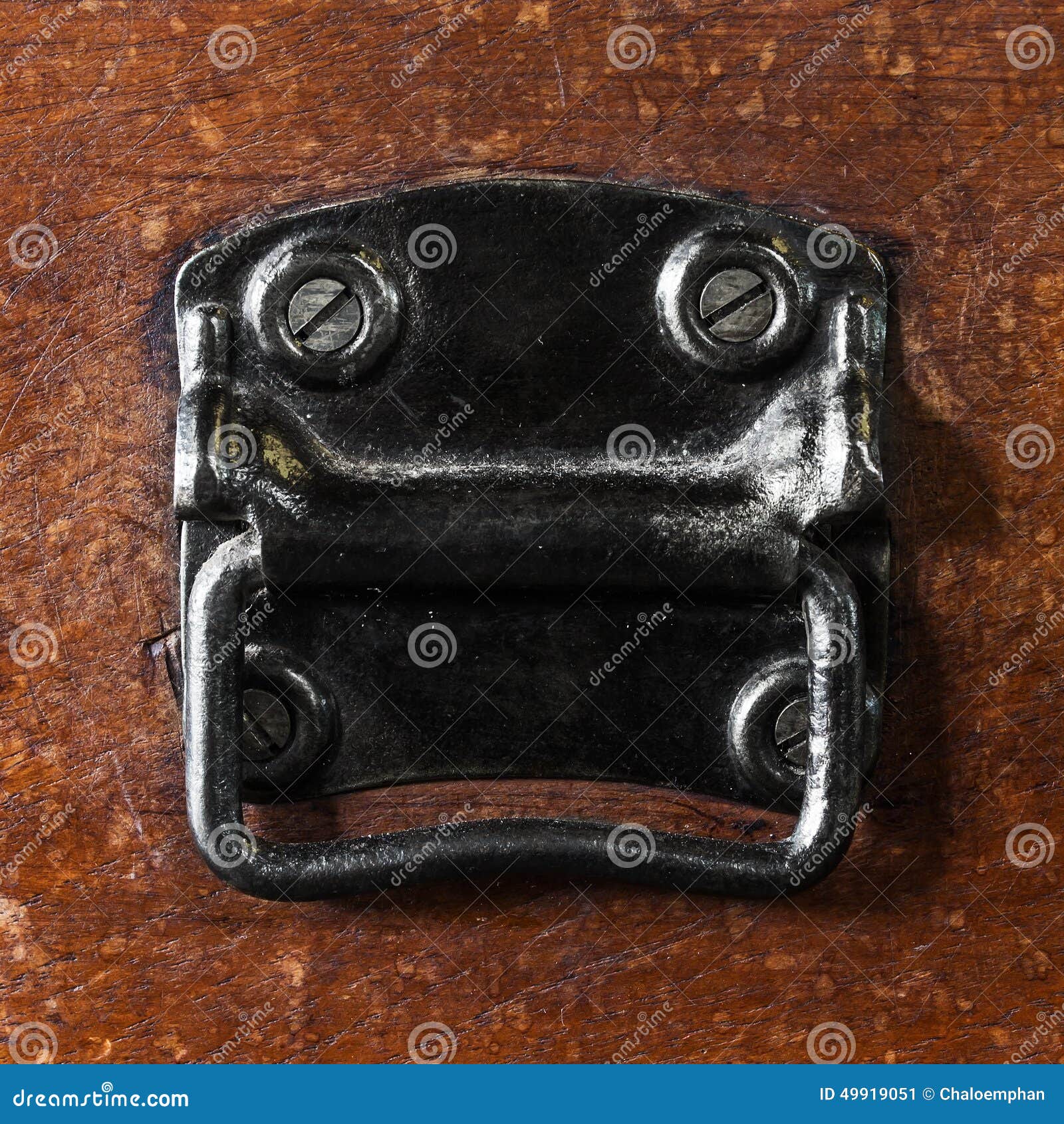 Handle on wood chest stock image. Image of storage, vintage - 49919051